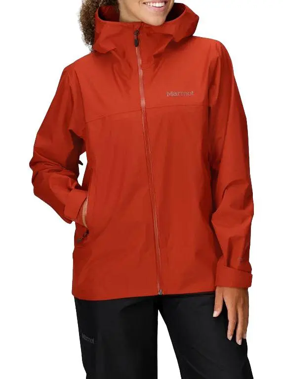 MARMOT Minimalist Pertex® Waterproof Hooded Jacket - Sumac