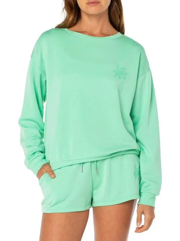 Roxy Surfing Moonlight Graphic Sweatshirt - Spring Bud