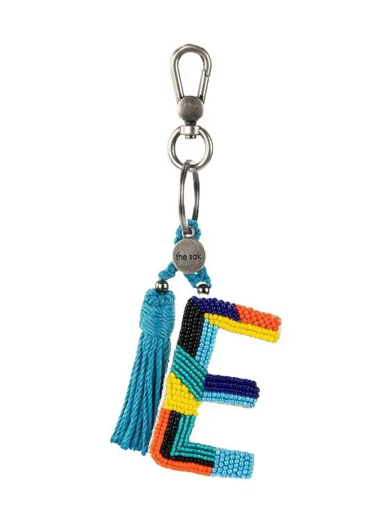 THE SAK Beaded Initial Charm - E