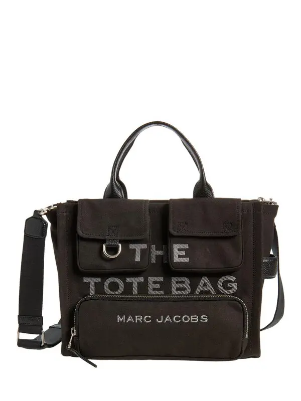 Marc Jacobs The Cargo Canvas Medium Tote Bag - Black