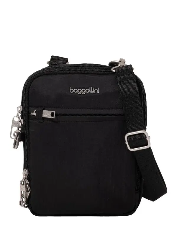 BAGGALLINI Securtex Anti-theft Mini Crossbody - Black