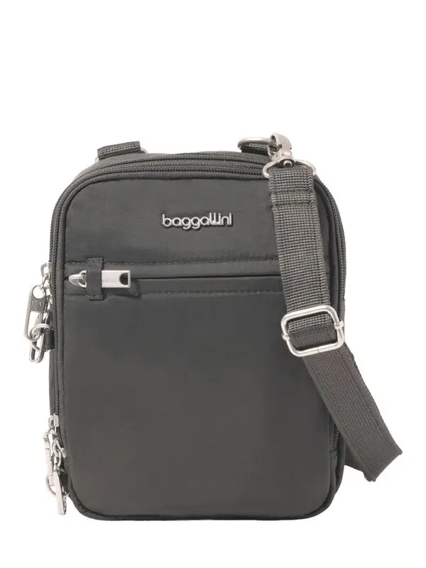 BAGGALLINI Securtex Anti-theft Mini Crossbody - Charcoal