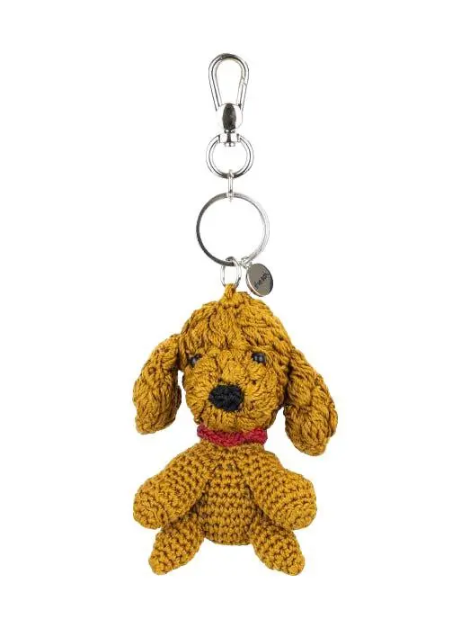 THE SAK Yarnicharmz Hand Crochet Dangledogs - Golden Labradoodle
