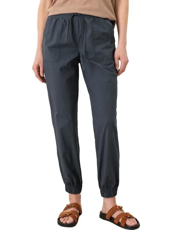 PACT Organic Cotton Stretch Poplin Jogger - Steel Blue