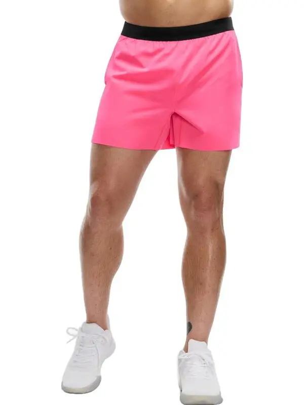 PELOTON 5" Lined Run Short - Hot Pink