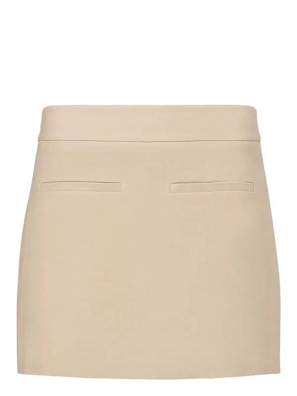 Veronica Beard Alvara Linen-blend Skort - Beige