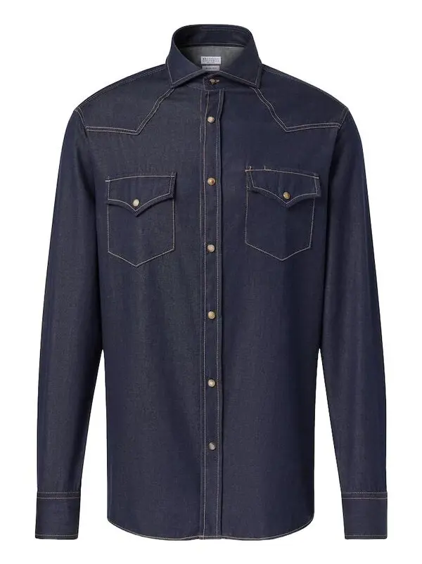 Brunello Cucinelli Denim Shirt - Blue