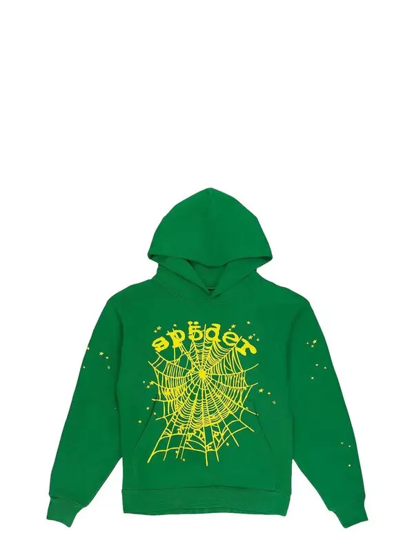 SP5DER Star Og Web V2 Hoodie - Green
