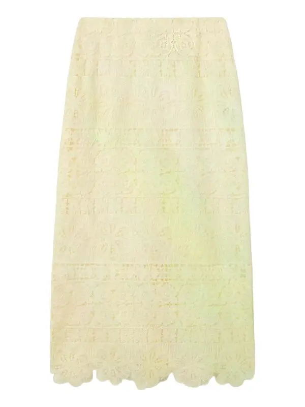 La DoubleJ Lacey Pencil Skirt - Yellow