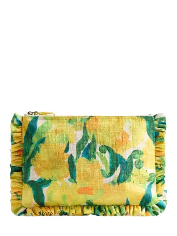 La DoubleJ Floral Print Clutch - Yellow