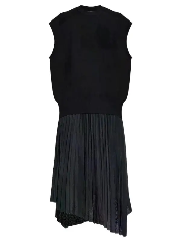 ALLSAINTS Pleated Midi Dress - Black