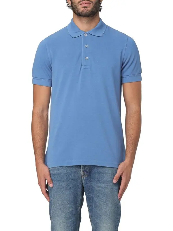 TOM FORD Polo Shirt - Gnawed Blue