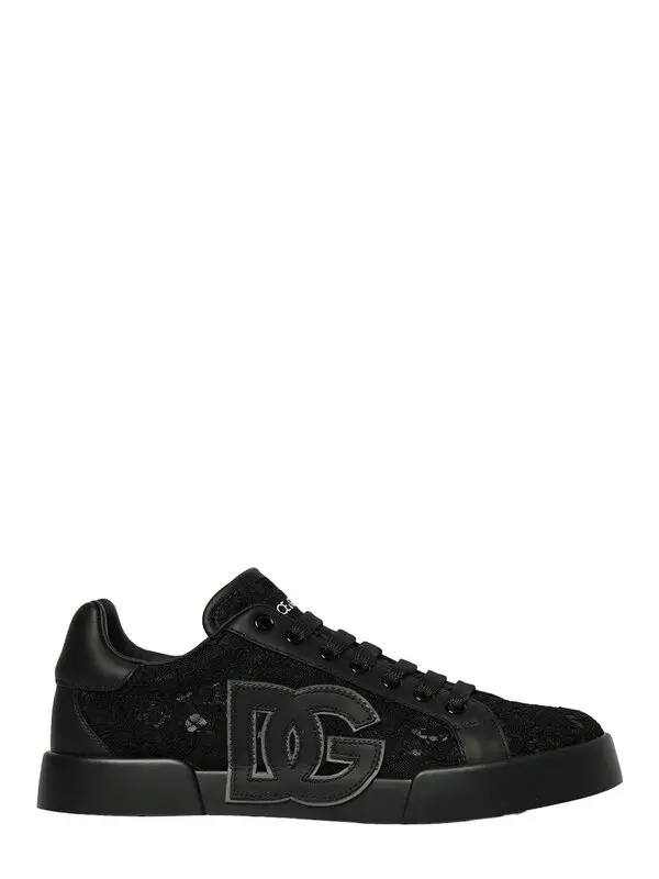 Dolce & Gabbana Lace Up Sneakers - Black