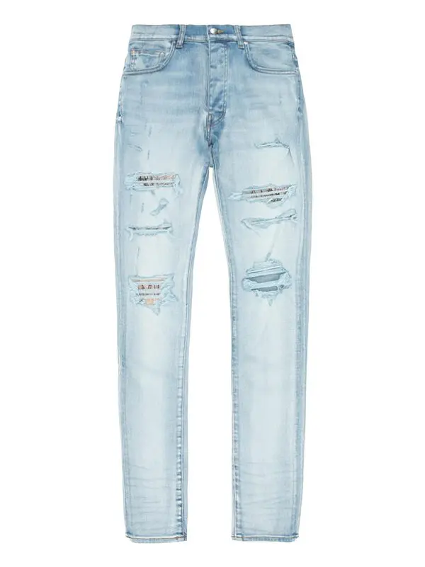 Amiri Hibiscus Artpatch Jean - Blue