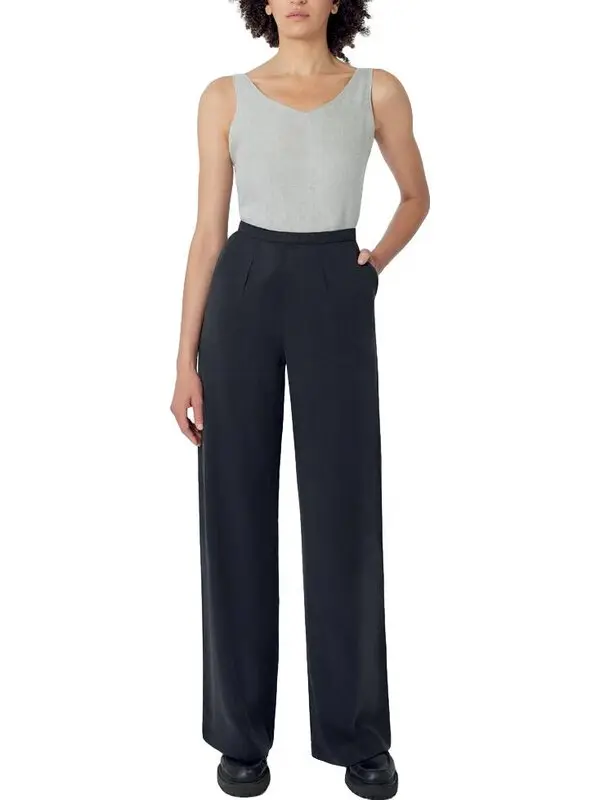 AAM THE LABEL Tall Wide Leg Pant For Full Hips - Night