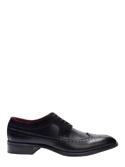 CARLOS SANTANA Felix Wingtip - Black Leather