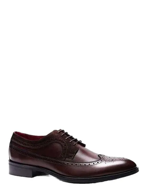 CARLOS SANTANA Felix Wingtip - Brown Leather
