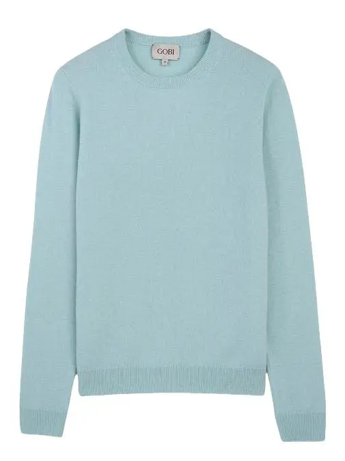 GOBI MONGOLIAN CASHMERE Cashmere Crewneck Sweater - Celadon