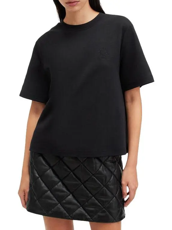 ALLSAINTS Lisa Cotton Crewneck T-shirt - Black