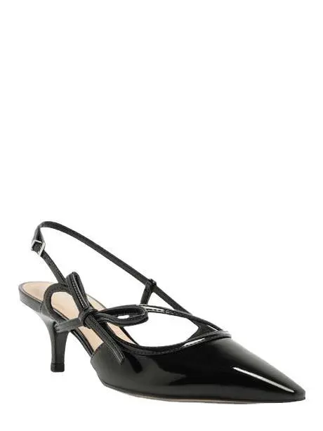 AREZZO Tessa Pointed Toe Slingback Pumps - Black