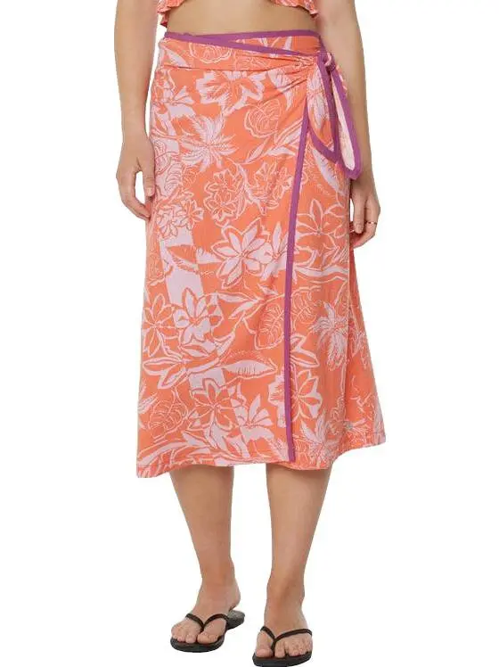 Roxy Palma Floral Wrap Skirt - Tigerlily Tropicool