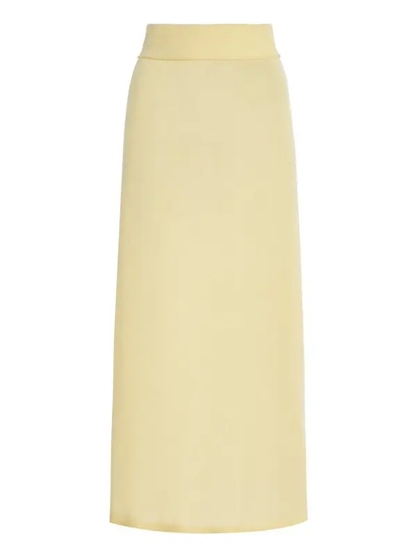 TOTEME Stretch-cashmere Skirt - Yellow