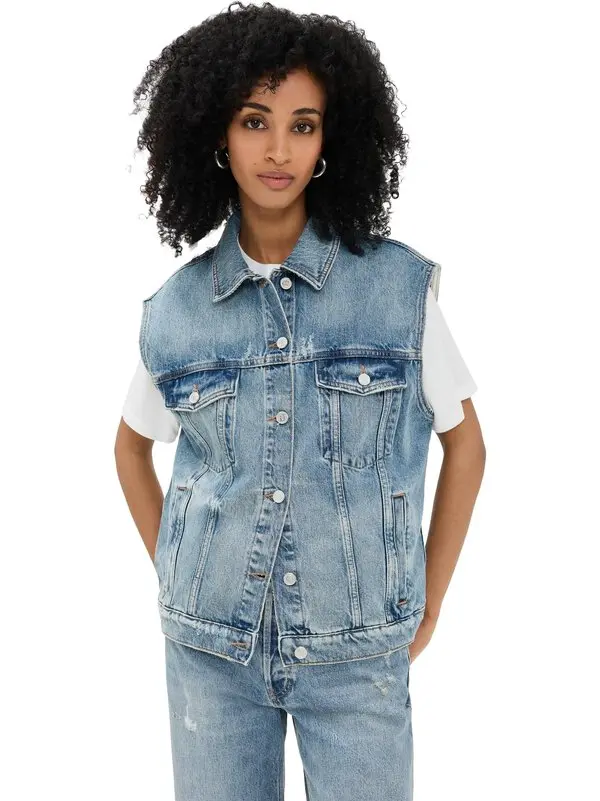 ANINE BING Rory Denim Vest - Summer Indigo