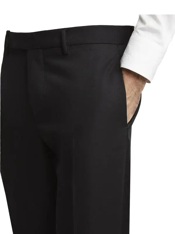 Etro Slim Flat-front Evening Pants - Black