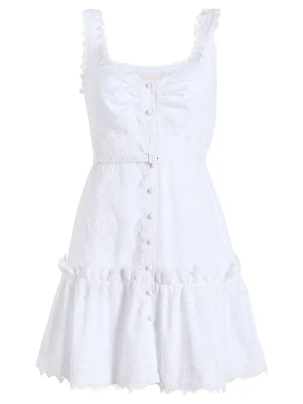Cinq À Sept Aziza Embellished Mini Dress - White