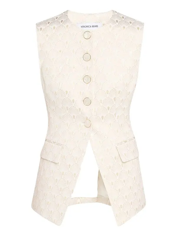 Veronica Beard Lois Embroidered Vest - Lois Vest