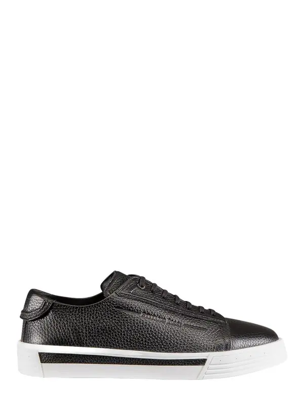 Stefano Ricci Calfskin Leather Sneakers - Black
