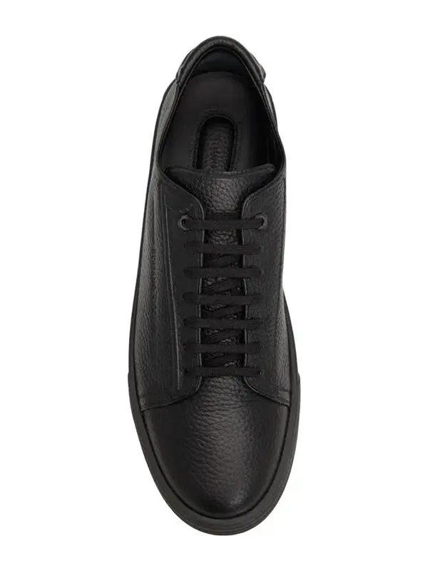 Stefano Ricci Calfskin Leather Sneakers - Black