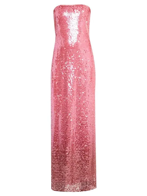 Simkhai Leilani Strapless Sequin Gown - Sorbet Sequin