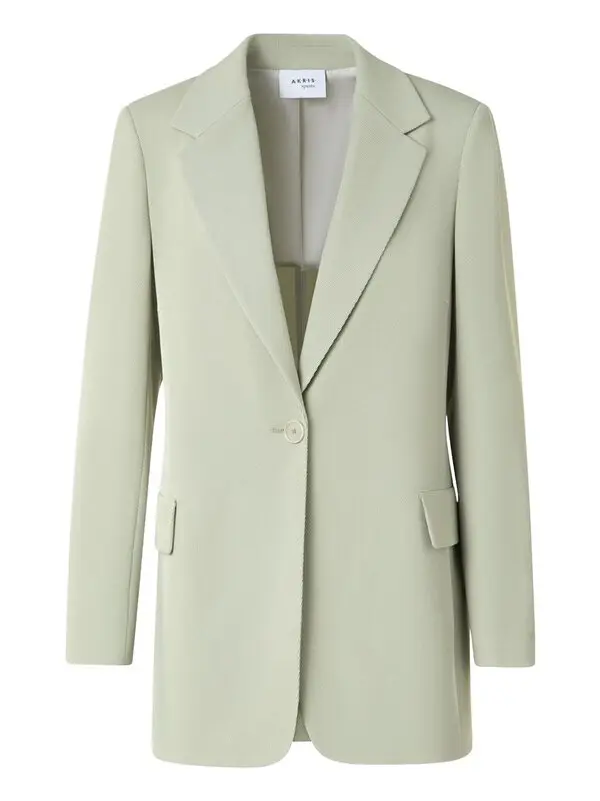 Akris Single-breasted Boyfriend Blazer - Pistachio