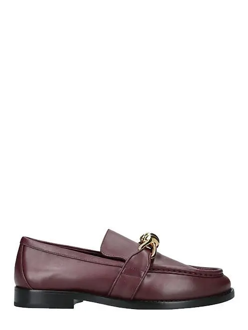 Bottega Veneta Astaire Leather Loafers - Wine