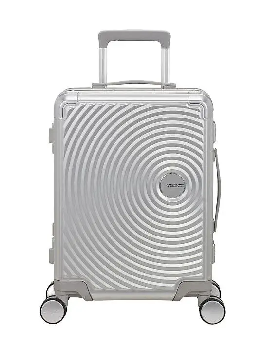AMERICAN TOURISTER Soundbox Expandable Four-wheel Shell Cabin Suitcase 55cm - Silver