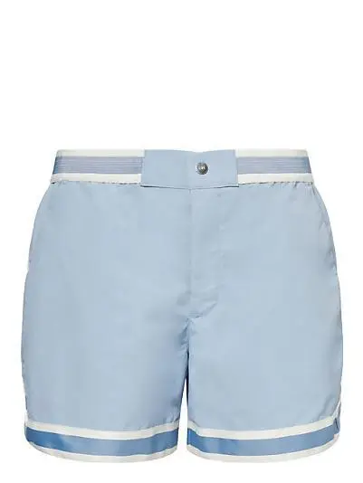 CHE Striped Swim Shorts - Powder Blue