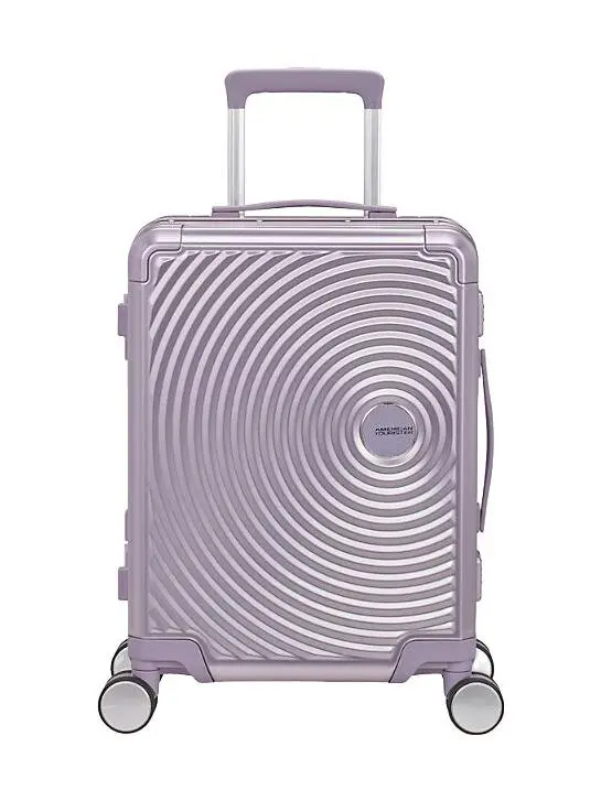 AMERICAN TOURISTER Soundbox Expandable Four-wheel Shell Cabin Suitcase - Stormy Lilac