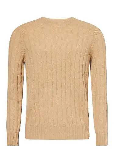Polo Ralph Lauren Cable-knit Crewneck Cashmere Jumper - Salted Caramel Melange