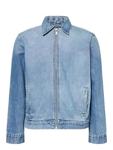 7 For All Mankind Harrington Relaxed-fit Denim Jacket - Mason