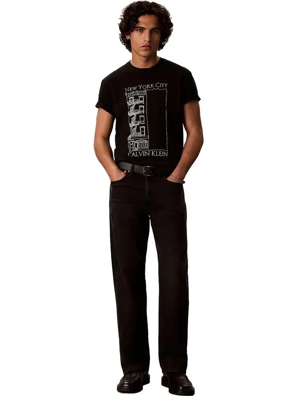 Calvin Klein Apartment Logo Graphic Classic T-shirt - Black