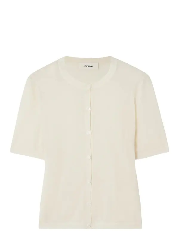 LISA YANG Cashmere T-shirt - Neutrals