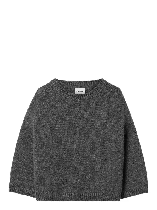Khaite Sabina Cashmere Sweater - Gray