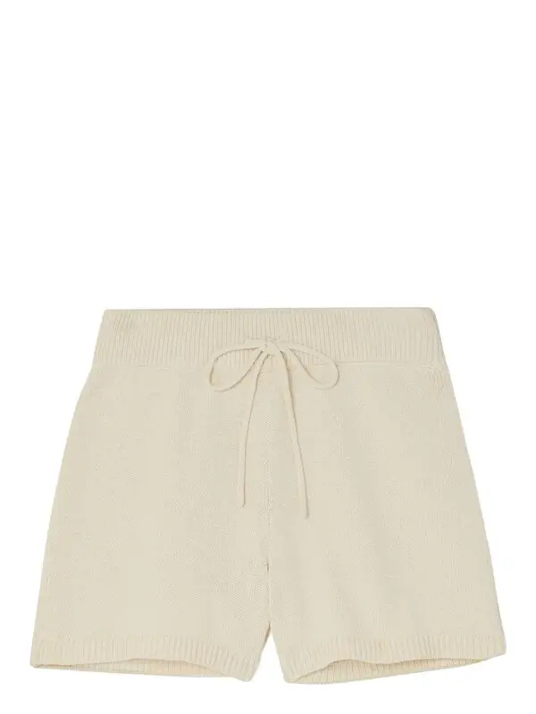 REFORMATION Pepe Organic Cotton Shorts - Neutrals