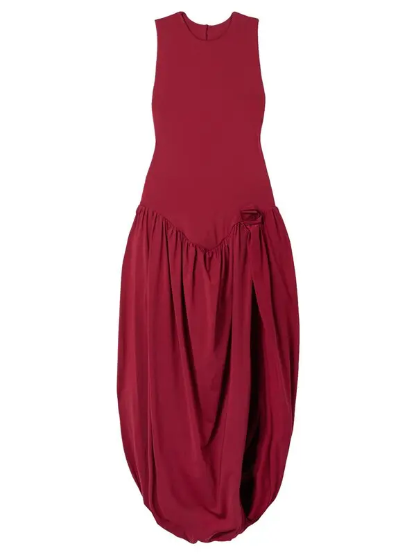 MAYGEL CORONEL Marsalina Stretch-jersey Midi Dress - Red