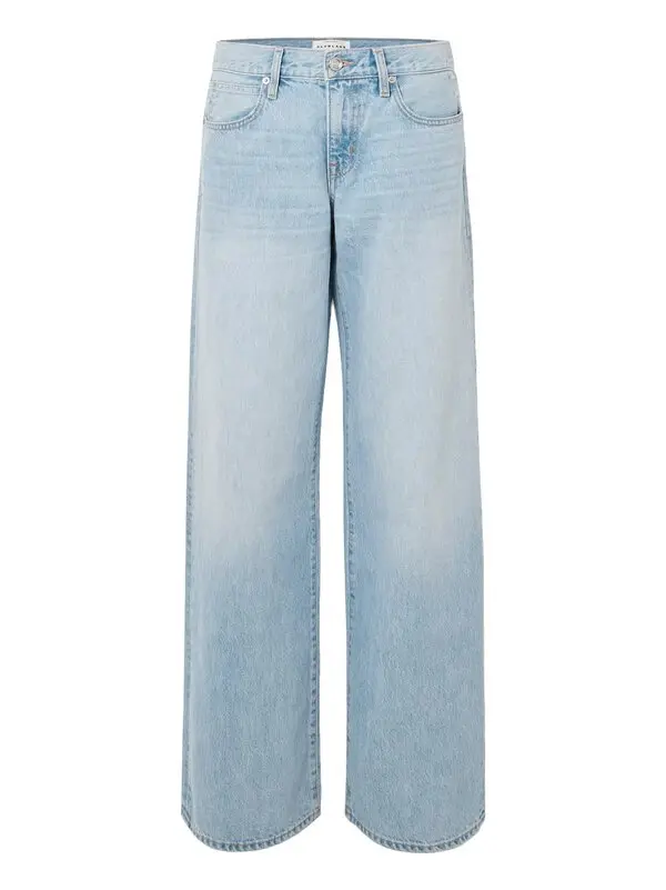 SLVRLAKE Mica Low-rise Wide-leg Jeans - Blue