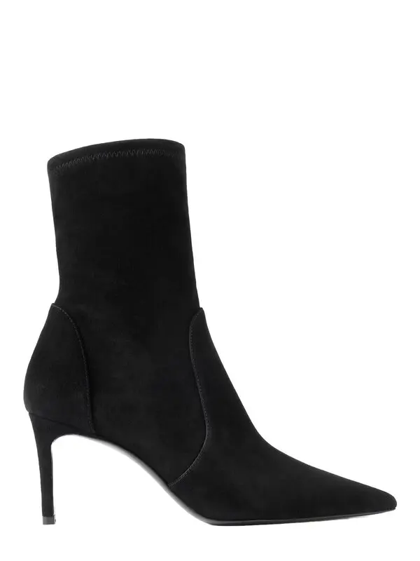 STUART WEITZMAN Power Suede Ankle Boots - Black