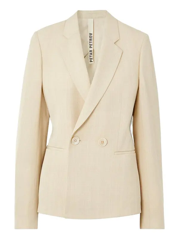 PETAR PETROV Double-breasted Blazer - Neutrals