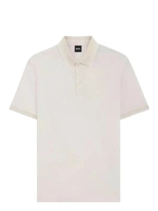 BOSS Piqué Polo Shirt - White