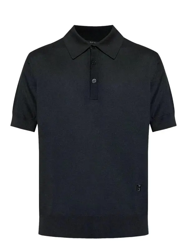 Balmain Short-sleeve Polo Shirt - Black